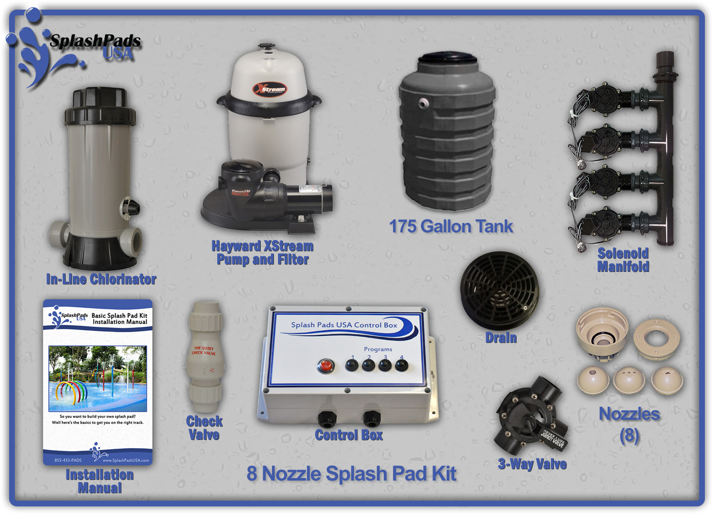 Splash Pad Kits - Home Splash Pads - Residential Splash Pads